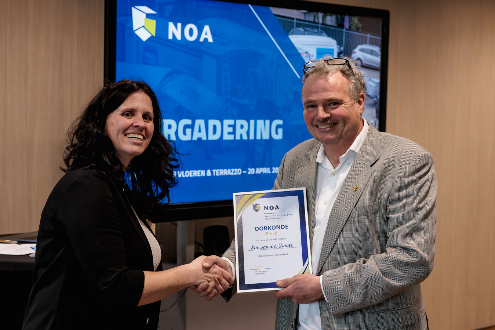 NOA - Eric van der Zande benoemd tot Erelid